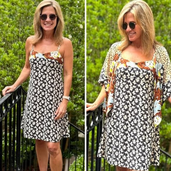 CAbi | Dresses | Cabi 6642 Patchwork Dress Spring 224 Xsmall Euc | Poshmark